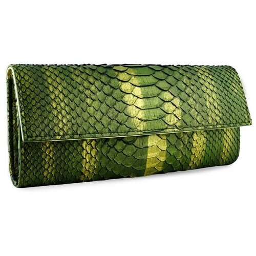 Сумка клатч Exotic Leather, зеленый