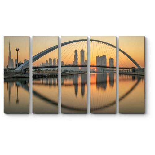 Модульная картина Панорама Дубая 120x72