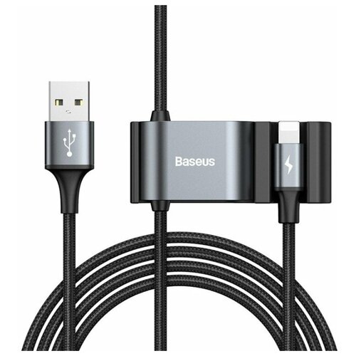 Кабель для передачи данных CALHZ-01 Baseus Special Data Cable for Backseat (USB to iP+Dual USB) Черный