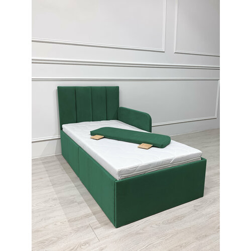 Бортики в кроватку защитный барьер для кровати 180 80 зеленый