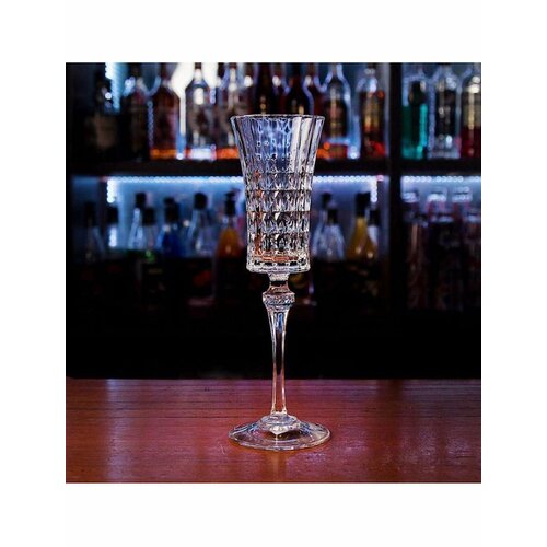Фужеры Леди Даймонд 150 мл Бокалы Хрустальное стекло Прозрачный Для вина шампанского коктейлей Подарок Посуда для сервировки