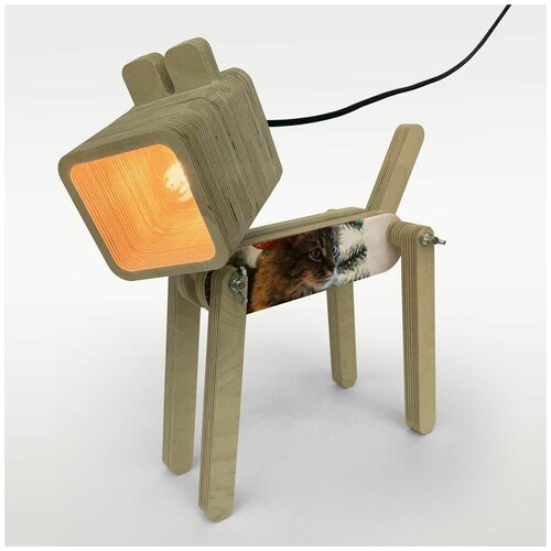 Настольная лампа светильник Собака праздники кот, год кролика, зима - 1359