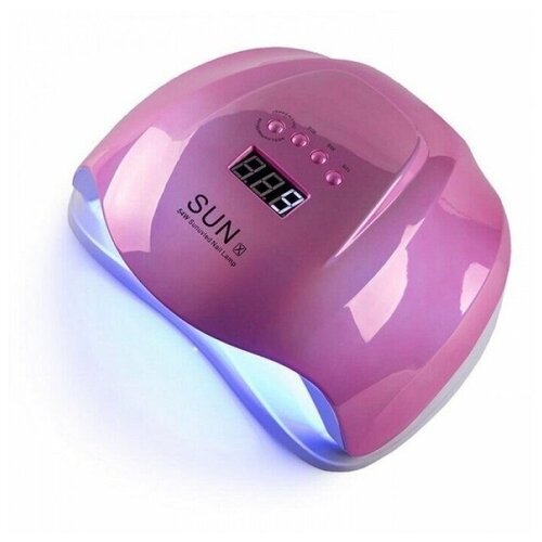 УФ-LED лампа для маникюра цвет-розовый (сушки ногтей, гелевых покрытий и наращивания) Sun X 54W