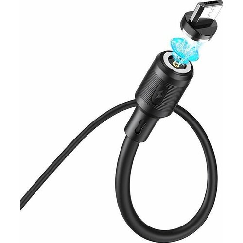 Магнитный кабель Hoco X52 Sereno, USB - micro USB, 1м, черный