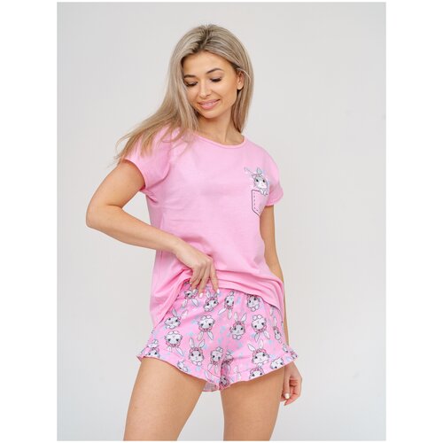 Пижама  BUY-TEX.RU, размер 50, розовый
