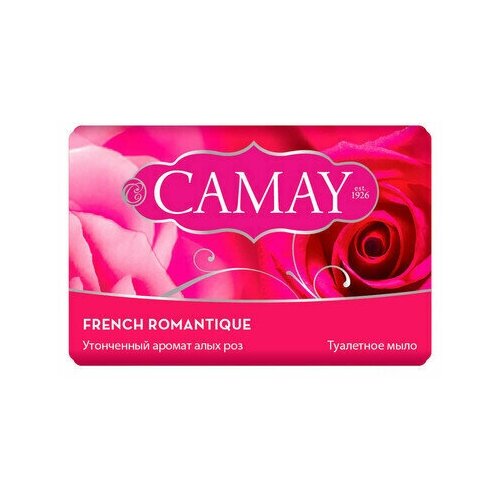 Мыло Camay 85г утонченный аромат алых роз-8 шт.