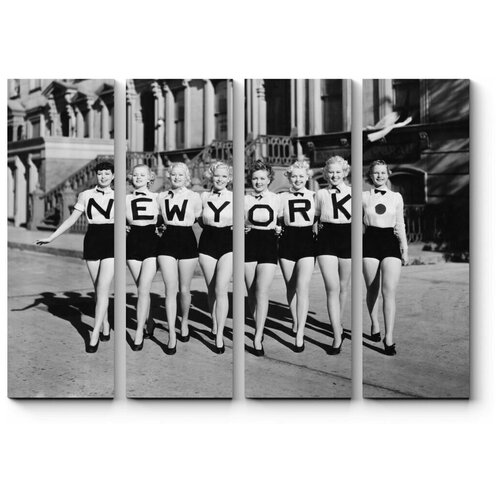 Модульная картина Патриотки Нью-Йорка80x60