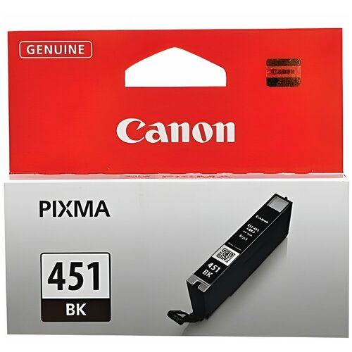 Картридж Canon CLI-451BK - 6523B001 оригинальный струйный картридж Canon (6523B001) 370 стр, черный