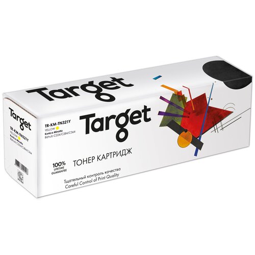 Тонер-картридж Target KM-TN321Y, желтый, для лазерного принтера, совместимый