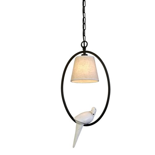 Потолочный светильник Favourite Birds 1594-1P, E14, 40 Вт, кол-во ламп: 1 шт., цвет: черный