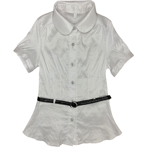 Школьная блуза ТЕХНОТКАНЬ, размер 110, белый