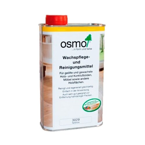 Средство для обновления и реставрации паркета под маслом Wachspflege-und Reinigungsmittel 3029 OSMO, 1 л, 1 кг
