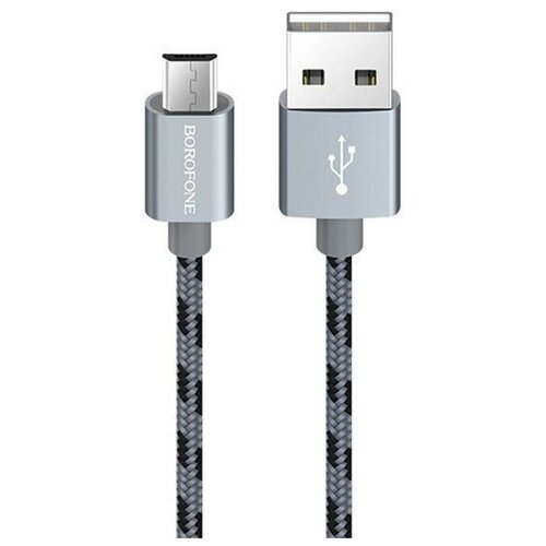 Кабель USB MicroUSB Borofone BX24 <серый>