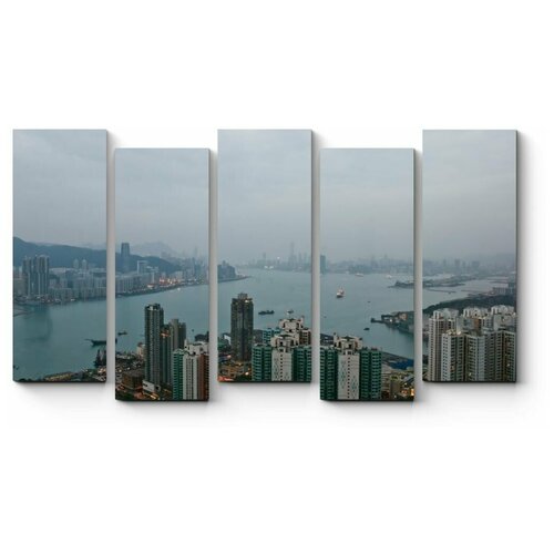 Модульная картина Пробуждающийся Гонконг210x121