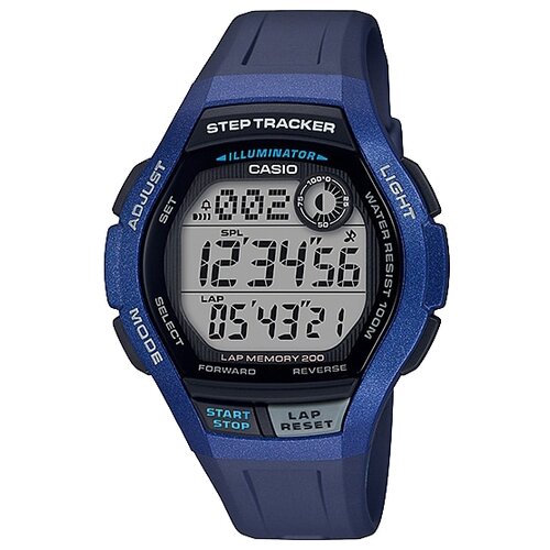 Наручные часы CASIO WS-2000H-2A, серый, синий