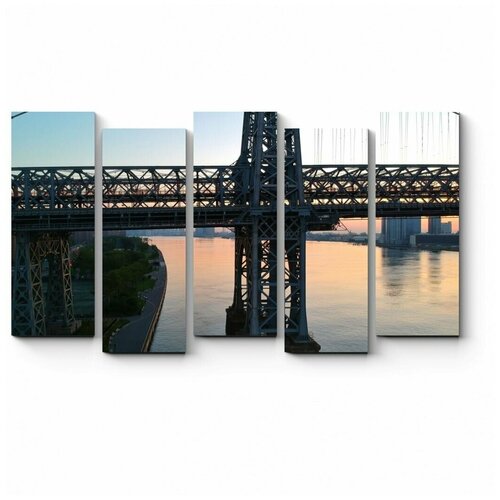 Модульная картина Одинокий мост130x75