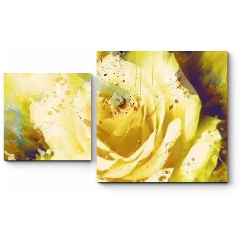 Модульная картина Прекрасный цветок розы 90x54