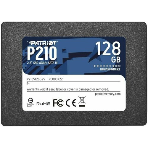 Внутренний SSD Patriot Memory P210 128 ГБ SATA (P210S128G25)