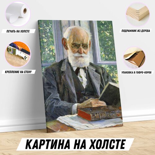 Картина на холсте Иван Петрович Павлов постер для интерьера 30*40