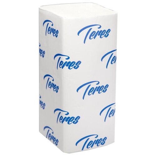 Полотенца бумажные Teres Стандарт белые однослойные Т-0226, 20 уп. 20 шт. 200 лист., белый 21 х 23 см