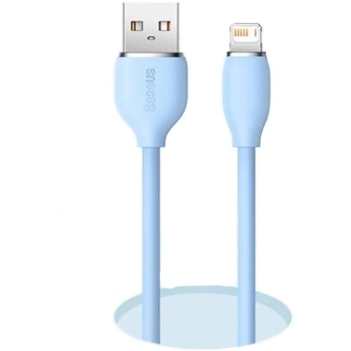 Кабель Baseus Jelly Liquid Silica Gel Fast Charging Data Cable USB to Lightning 2.4A 1.2m Blue (CAGD000003)