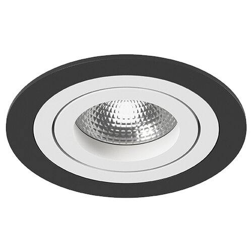 Светильник Lightstar Intero 16 Round i61706, GU10, 50 Вт, цвет арматуры: черный, цвет плафона: белый