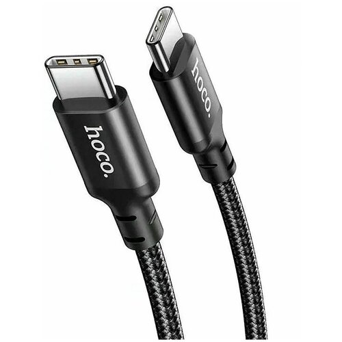 Кабель Hoco X14 Double Speed, USB Type-C - USB Type-C, 60W, 1м, черный