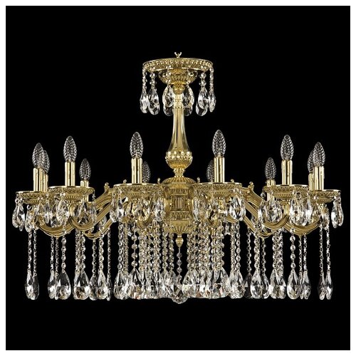 Люстра Bohemia Ivele Crystal 7502 75102/12/300 A G, E14, 480 Вт, кол-во ламп: 12 шт., цвет: золотой