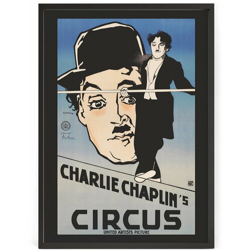Постер на стену Цирк Чарли Чаплина - 1928 The Circus 50 x 40 см в тубусе