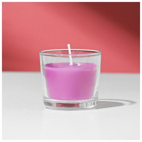 Свеча ароматическая в стакане алания "Нежная Орхидея", 5,5 см