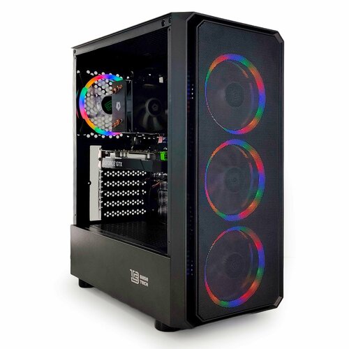 Игровой PC юкомс Ryzen 3 2200G, GTX 1630 4GB, SSD 240GB, 32GB DDR4, БП 450W, win 10 pro, Black game case