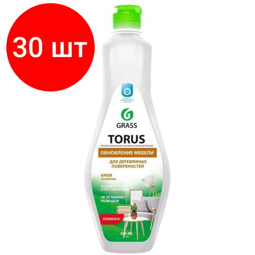 Комплект 30 штук, Полироль для мебели Torus Cream, 500 мл