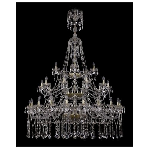 Люстра Bohemia Ivele Crystal 1413 1413/20+10+5/530/XL-201/3d/G, E14, 1400 Вт, кол-во ламп: 35 шт., цвет: золотой