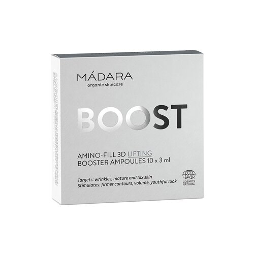 Madara Boost Amino-Fill 3D Lifting Ampoules Ампулы для лифтинга кожи лица, 3 мл, 10 шт.
