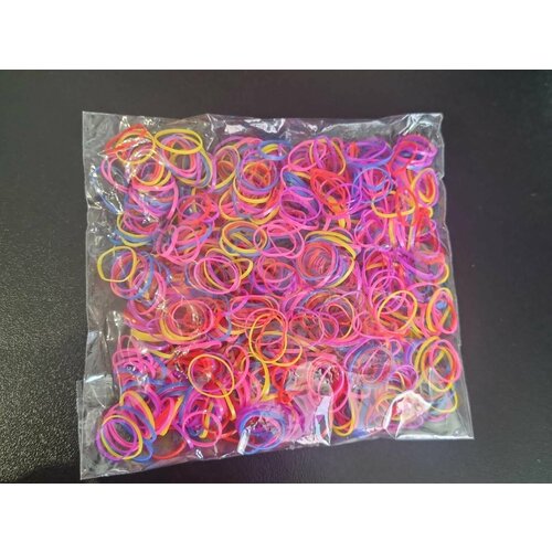Набор цветных нейлоновых резинок для волос, 1000 шт