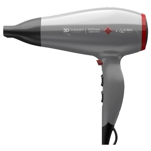 Фен GA.MA Diamond 3D Titan Keratin (GH0303), Silver