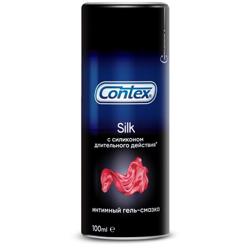 Гель-смазка  Contex Silk с силиконом длительного действия, 80 г, 100 мл, 1 шт.