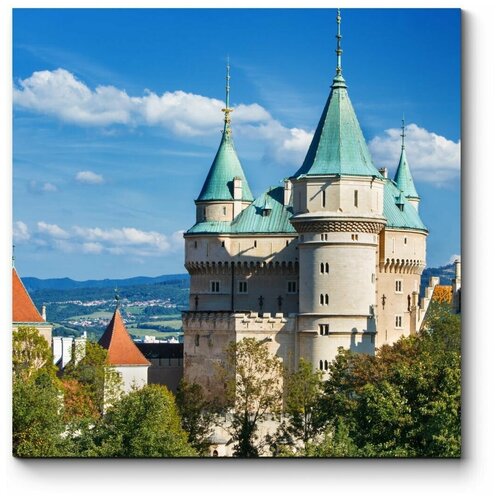 Модульная картина Замок в Словакии20x20