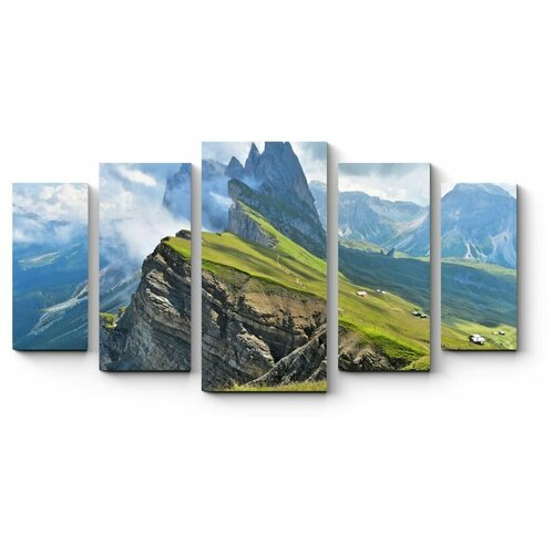 Модульная картина Итальянские Альпы 100x55