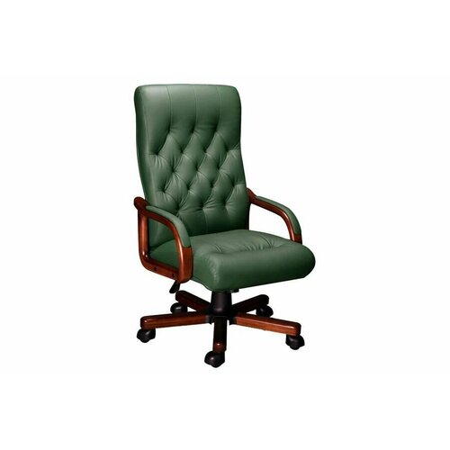 Компьютерное офисное кресло Мирэй Групп OXFORD A LX, Экокожа, Зеленое