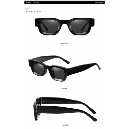 Солнцезащитные очки  UV400 UVA/UVB, черный