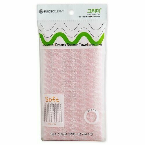 Мочалка для душа SungBo Cleamy Clean & Beauty Dreams Shower Towel (средняя)