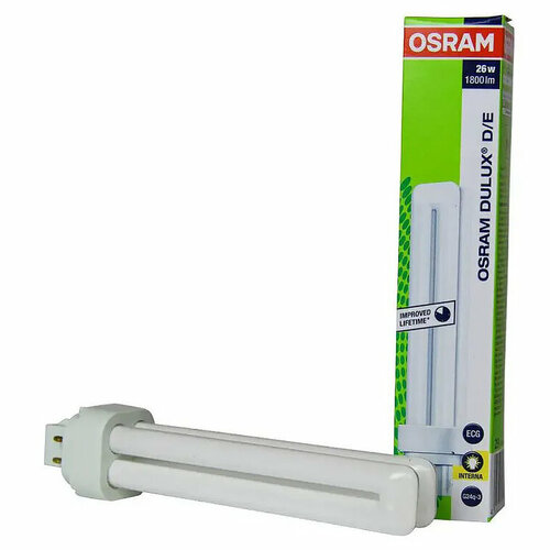 Лампа люминесцентная OSRAM DULUX D/E 26 W/827