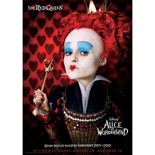 Плакат, постер на бумаге Алиса в Стране чудес (Alice in Wonderland, 2010г ). Размер 60 х 84 см