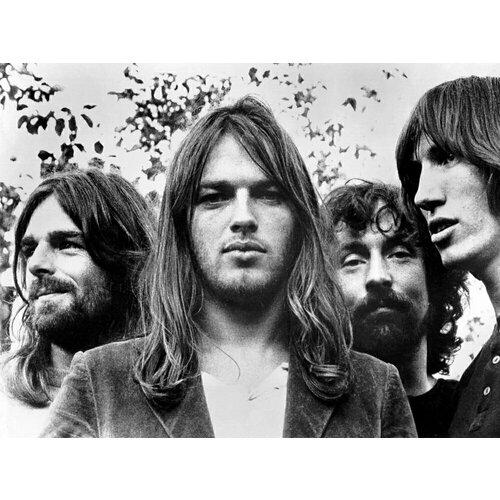 Плакат, постер на бумаге Pink Floyd/Пинк Флойд/черно-белый. Размер 21 х 30 см
