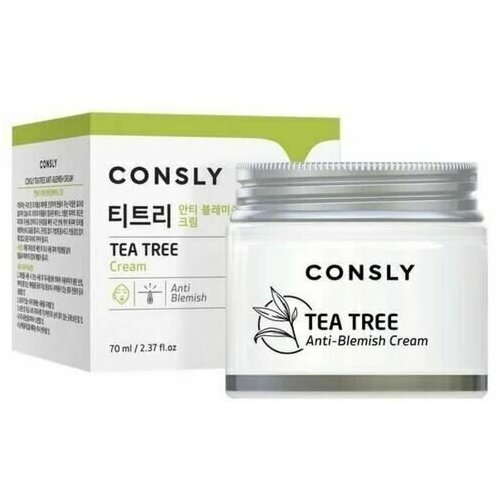 Контактный гель Consly Крем для проблемной кожи с экстрактом чайного дерева - Tea tree anti-blemish cream, 70мл