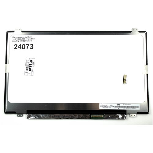 Матрица для ноутбука 14.0 1366x768 40pin Slim TN N140BGN-E42 Glossy 60Hz Touch