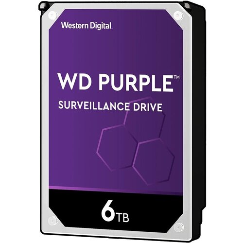 Жесткий диск HDD 3.5" WD Purple 6Tb (WD63PURZ)