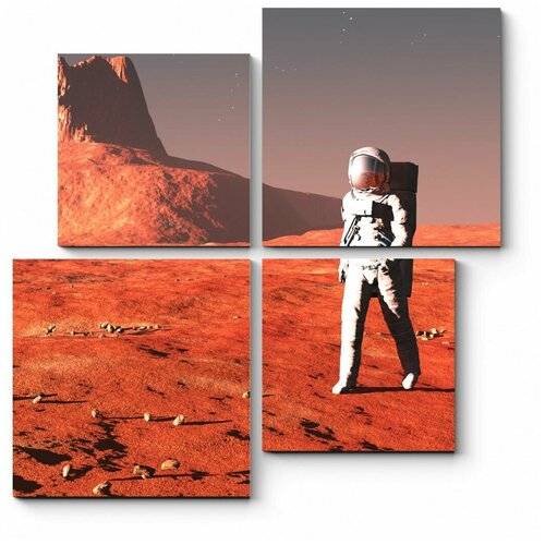 Модульная картина Прогулка по Марсу 160x160