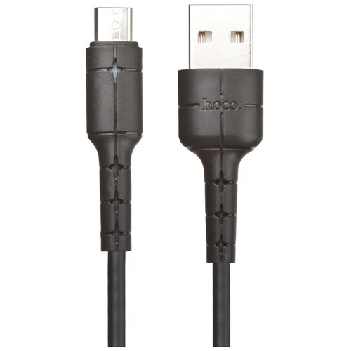 USB кабель HOCO X30 Star Charging Data Cable For Micro USB (L=1,2M) (черный)